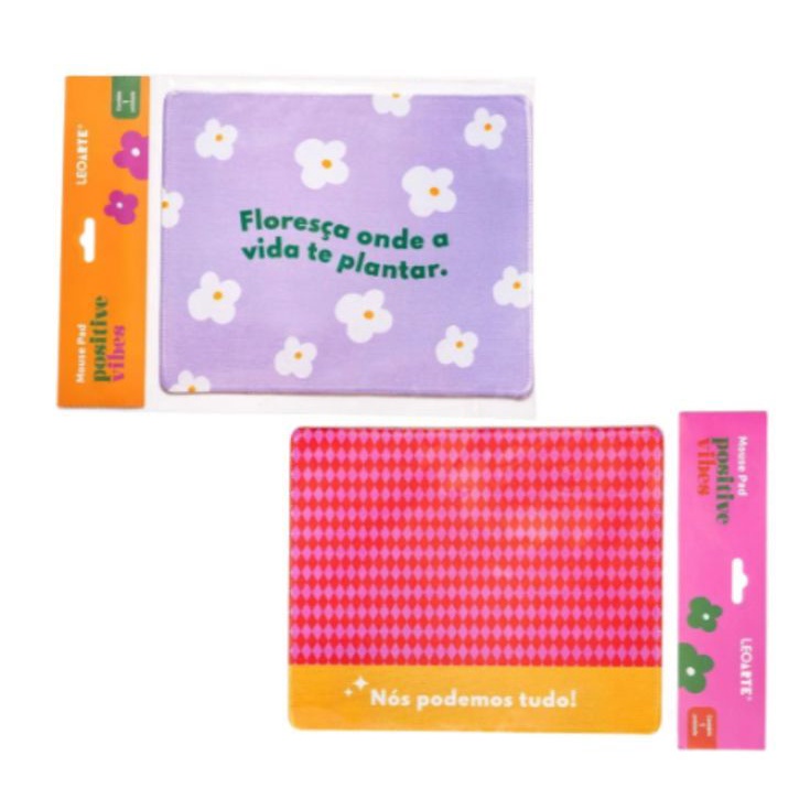 Mouse Pad Positive Vibes LeoArte | Shopee Brasil