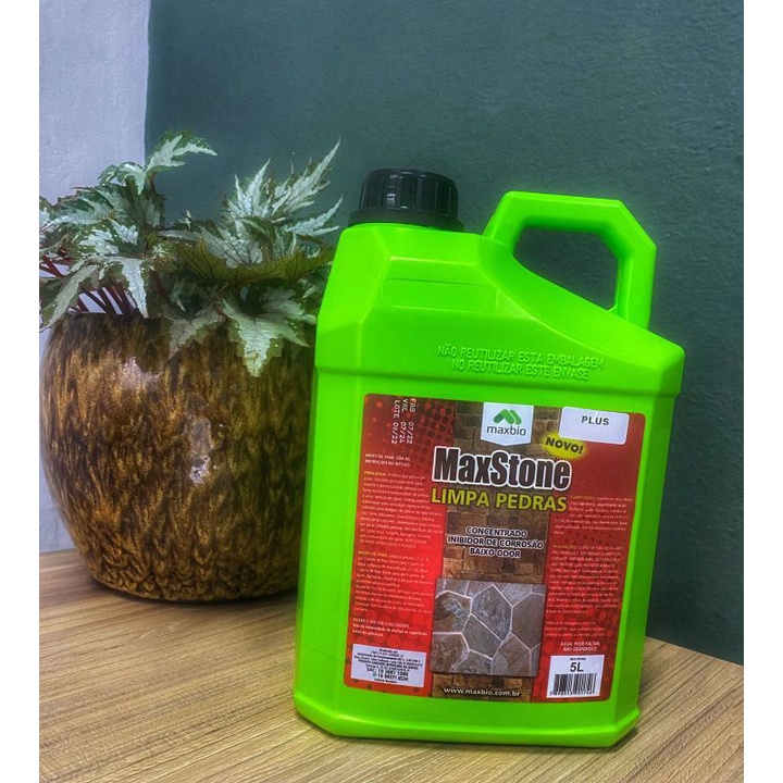 Maxstone limpa pedras plus 5L | Shopee Brasil