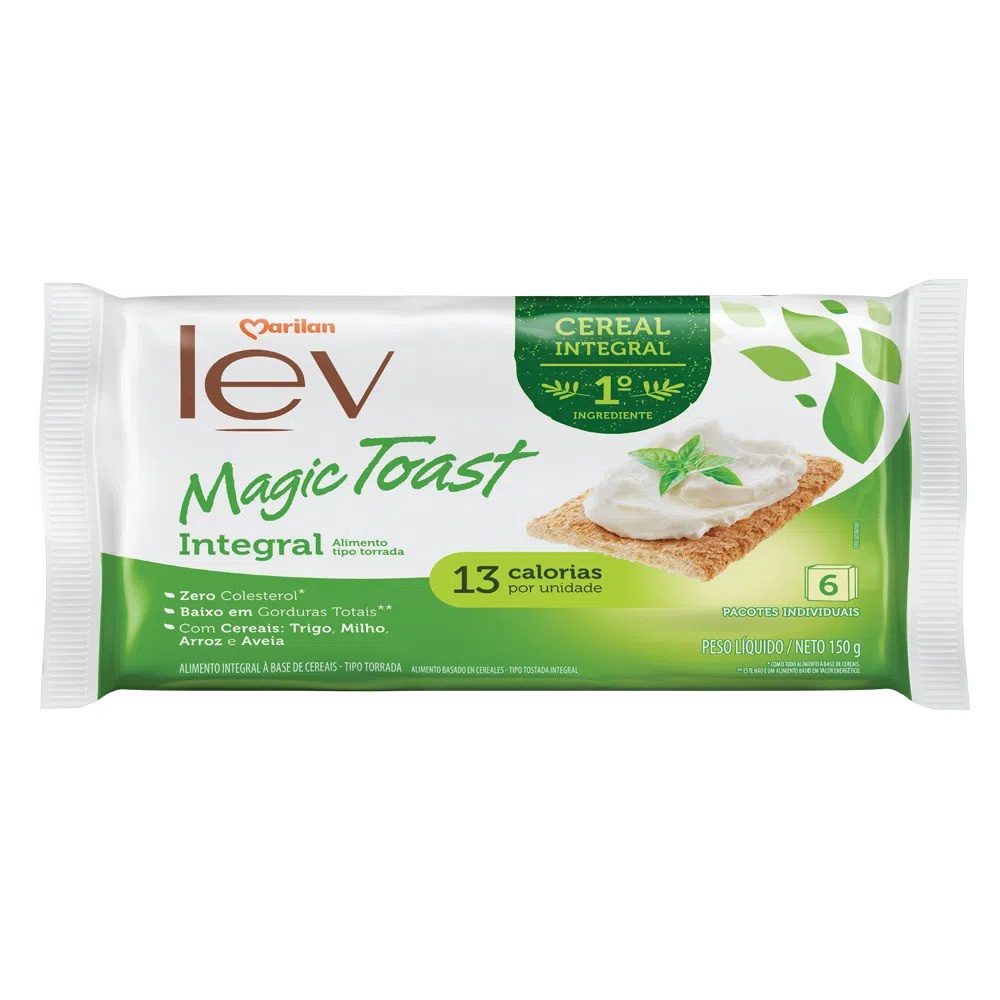 Torrada Lev Magic Toast 144g | Shopee Brasil