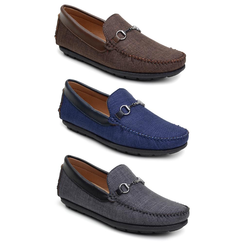 kit 3 pares mocassim masculino original moderno casual | Shopee Brasil