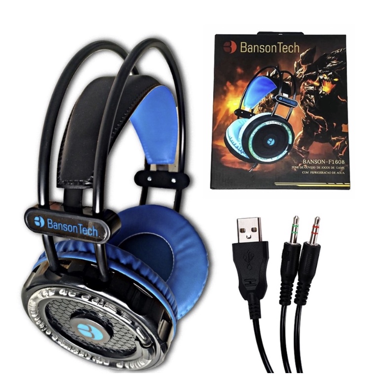 Headset Gamer F1608 Banson Tech | Shopee Brasil
