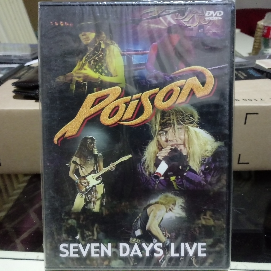 Dvd Poison - Seven days live (Importado lacrado) | Shopee Brasil