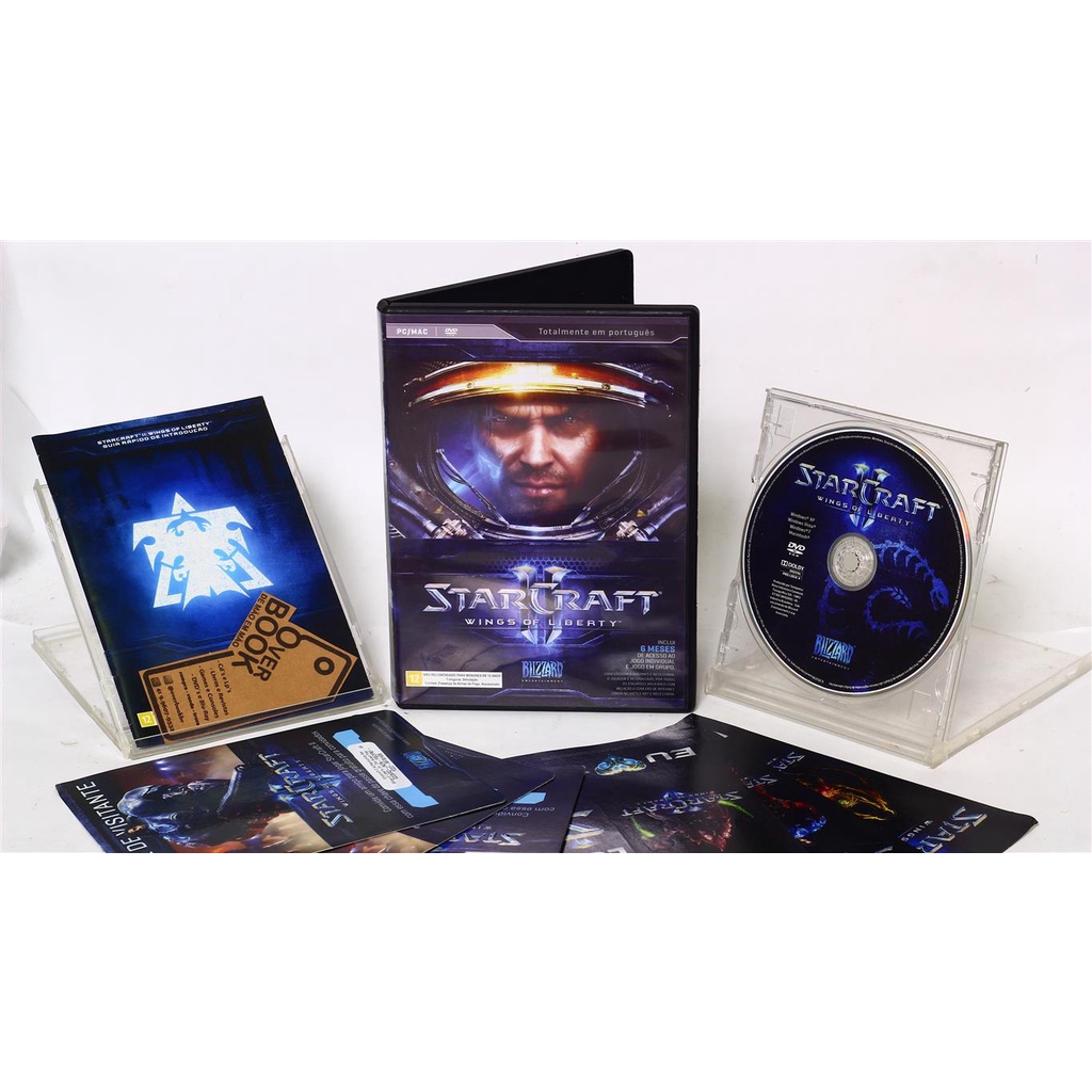 Jogo PC/MAC - StarCraft II: Wings Of Liberty / Mídia Física c/ manual ...