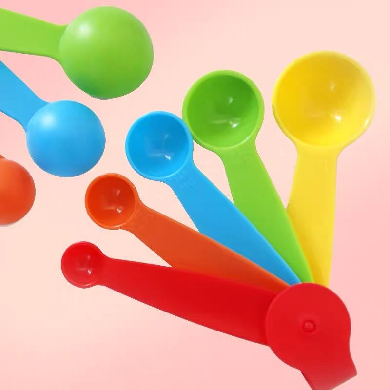 Kit Jogo Colheres Medidoras 5 Peças Medida Cozinha Colorida/Conjunto De ...
