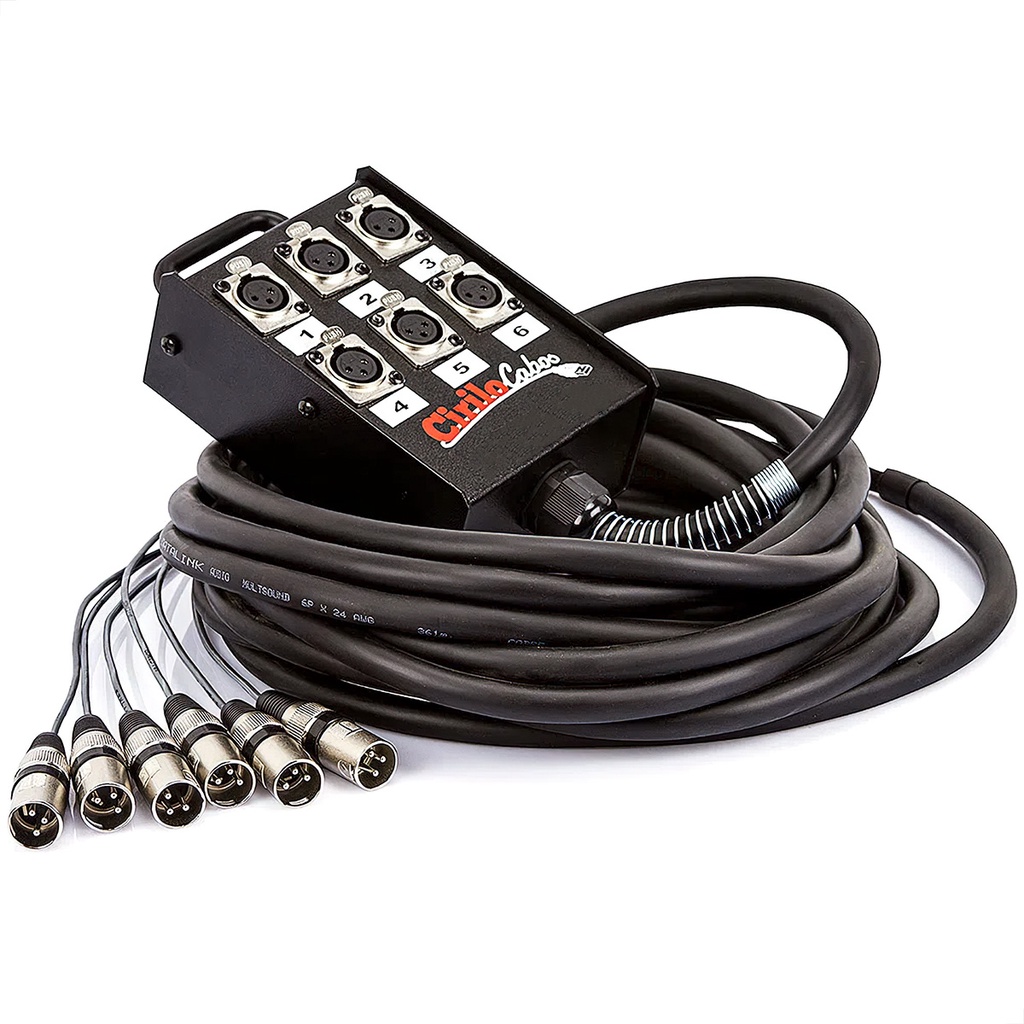 Medusa Som 6 Vias Montada Com Plugs Cirilo Cabos 10m | Shopee Brasil