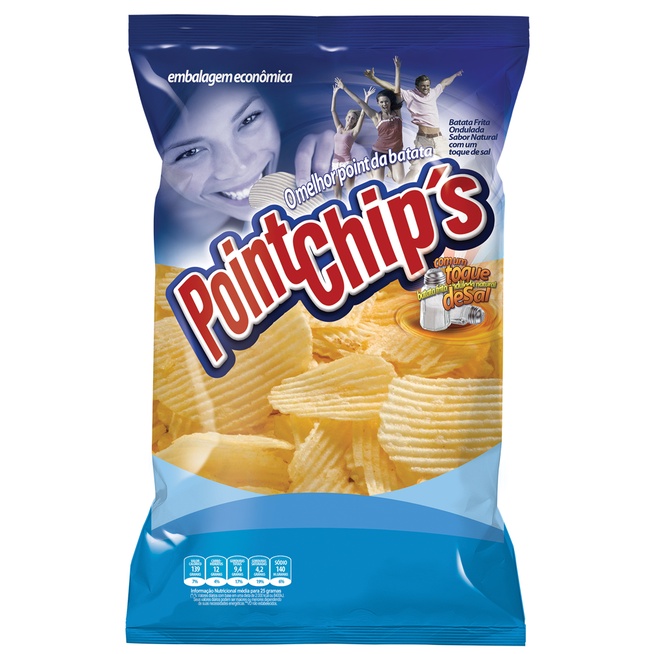 Point Chips | Batata Ondulada sabor Natural com 150g | Shopee Brasil