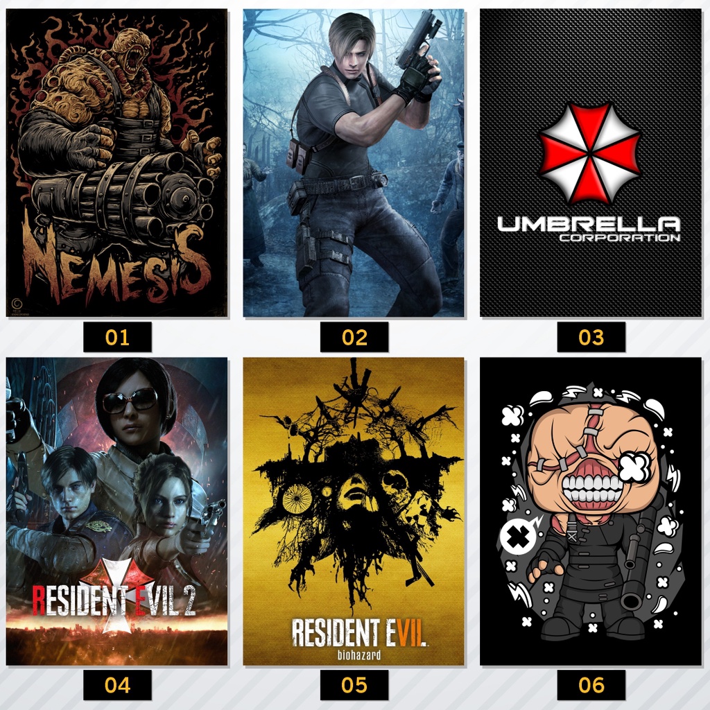 Placa Decorativa Resident Evil - Tamanho 13x19cm - Games | Shopee Brasil