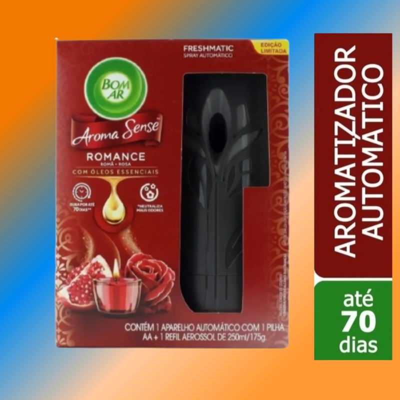 Aromatizador Bom Ar Spray Automático Freshmatic AP+REFIL 250ml ...