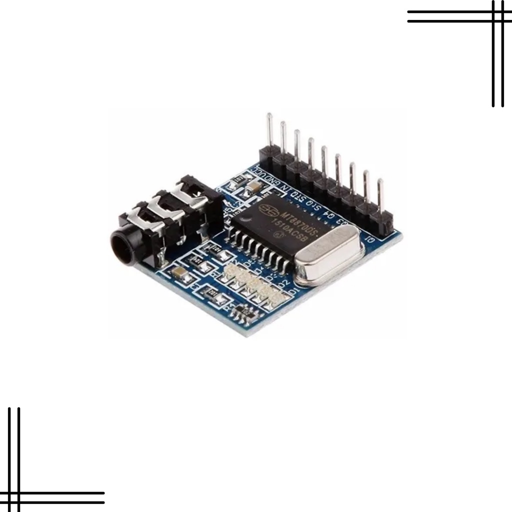 Modulo Esp8266 Esp32 Decodificador Dtmf Mt8870 Para Arduino | Shopee Brasil