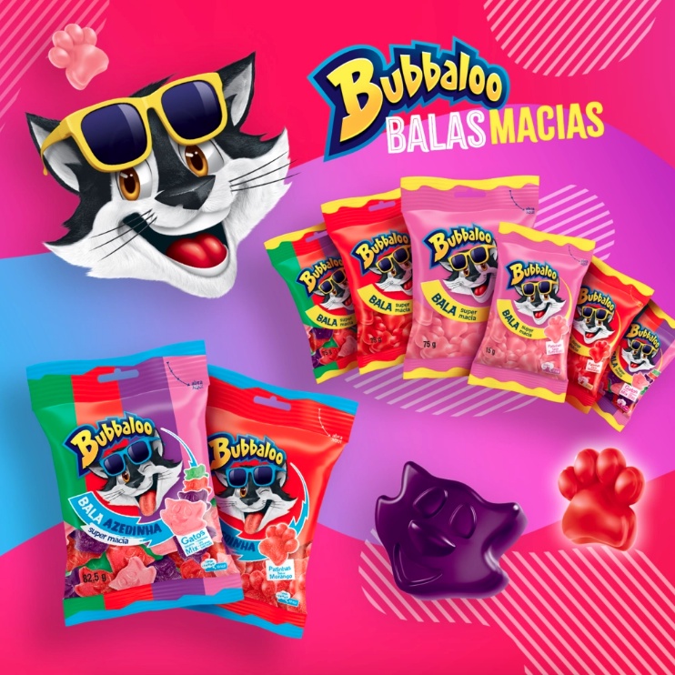 Kit Bubbaloo Bala Vegana 15g Diversos Sabores | Shopee Brasil