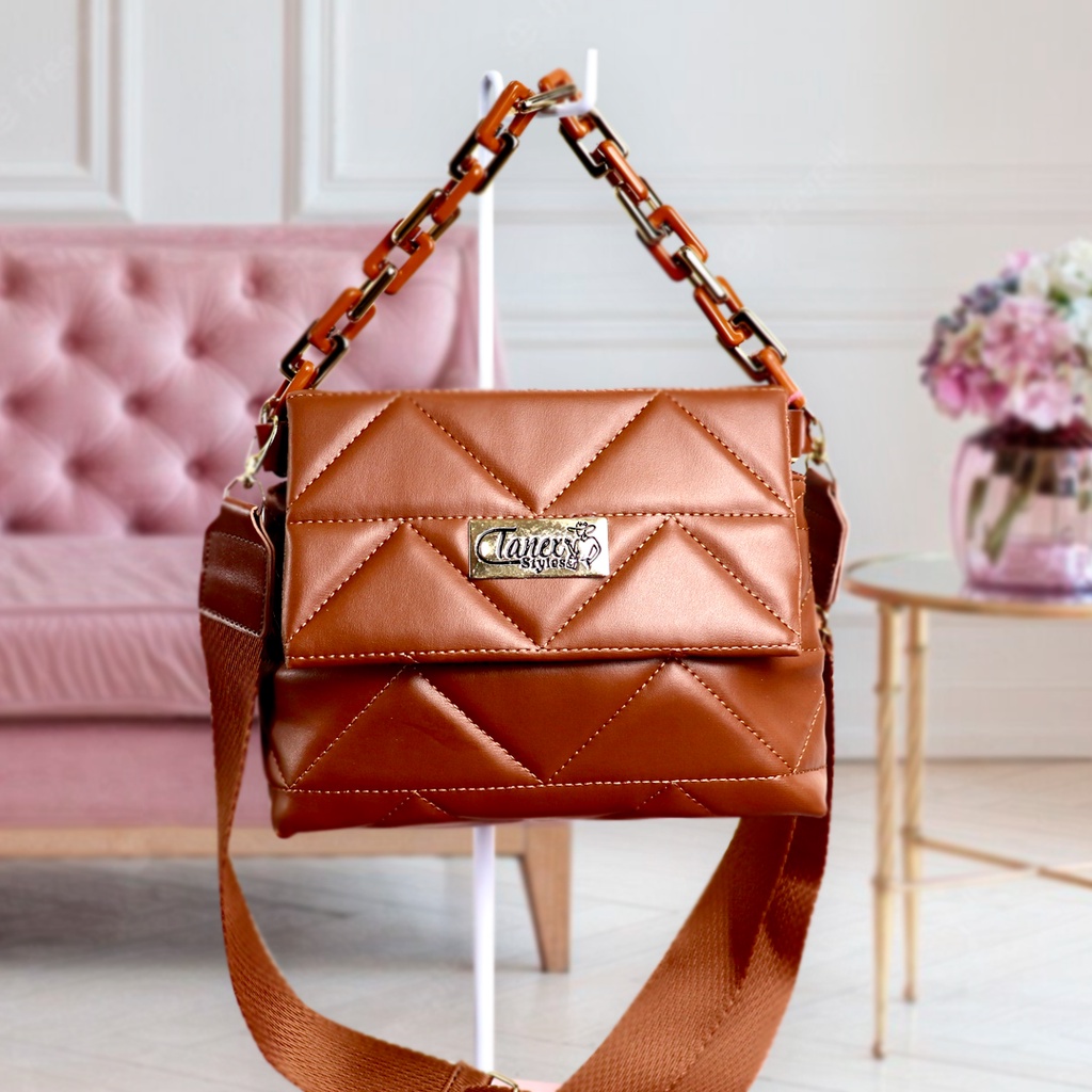 BOLSA LINA TNX LUXO MARRON | Shopee Brasil