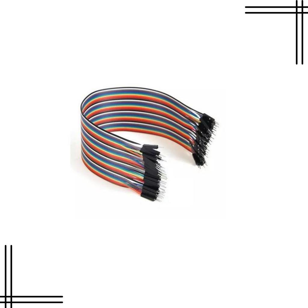 Cabo Wire Jumper Pequeno Conector Macho-femea 10cm 40 Fios | Shopee Brasil