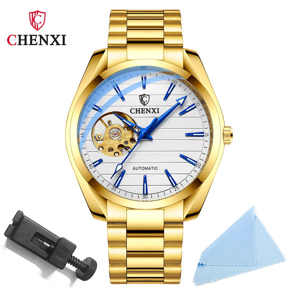 CHENXI Relógio Automático Masculino Marca Superior Mecânico Tourbillon Pulso Impermeável Moda ...