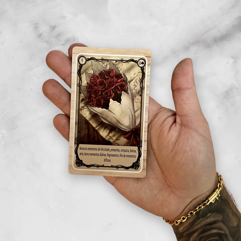 Baralho Tarot Cigano Plastificado Para Iniciantes 36 Cartas Com Significados Qualidade Premium