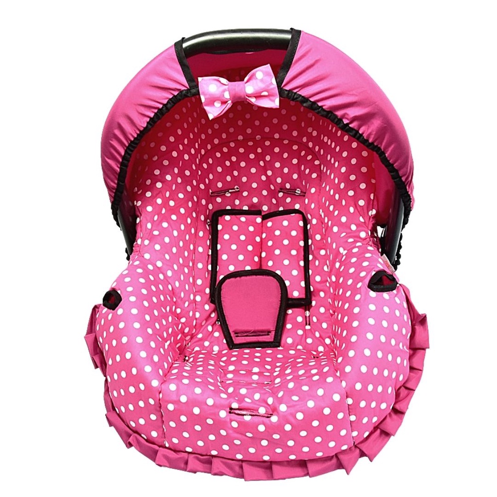 CAPA PARA BEBE CONFORTO - MINNIE ACOLCHOADA KIT 4 PEÇAS FOFINHA ...