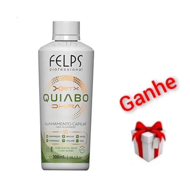 FELPS ESCOVA PROGRESSIVA DE QUIABO XBTX OKRA (Alinhamento Capilar ...