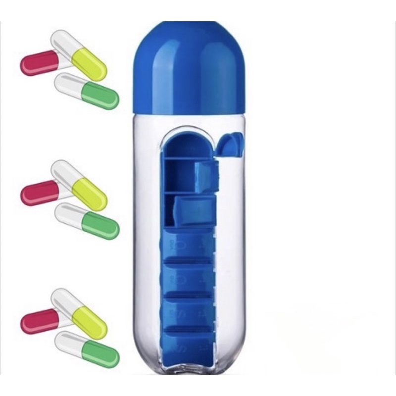 Squeeze Organizador Capsula Garrafa Porta Comprimido Remedio | Shopee ...