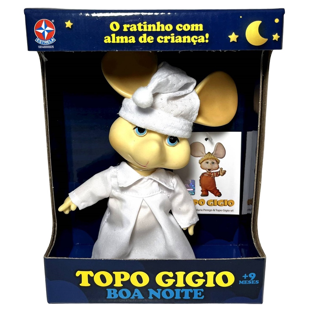 Edição Especial - Boneco Colecionável Rato Ratinho Topo Gigio Boa Noite ...