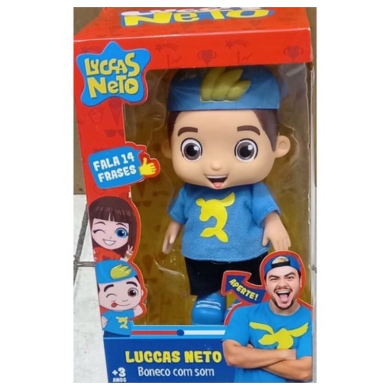 Boneco Lucas neto fala 14 frases de vinil tamanho 15 cm altura | Shopee ...