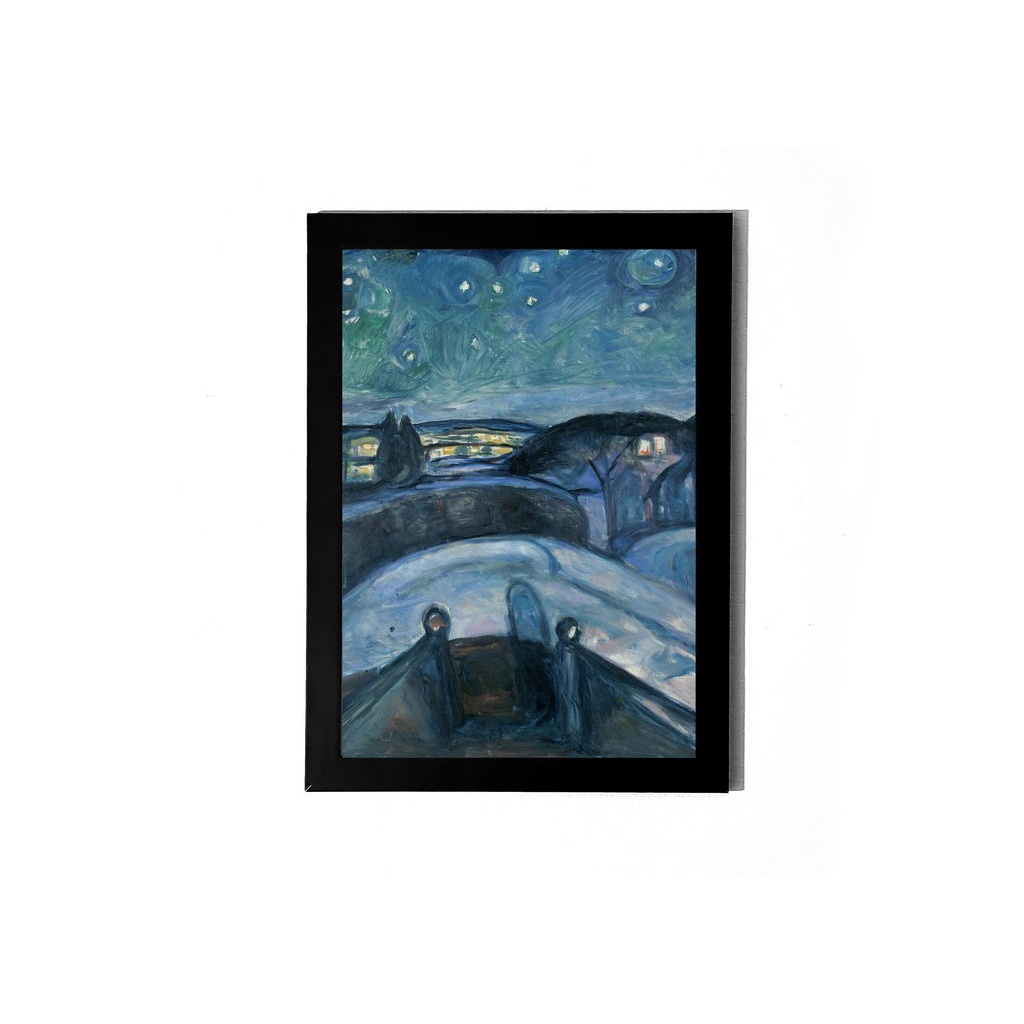 Quadro Edvard Munch Noite Estrelada | Shopee Brasil