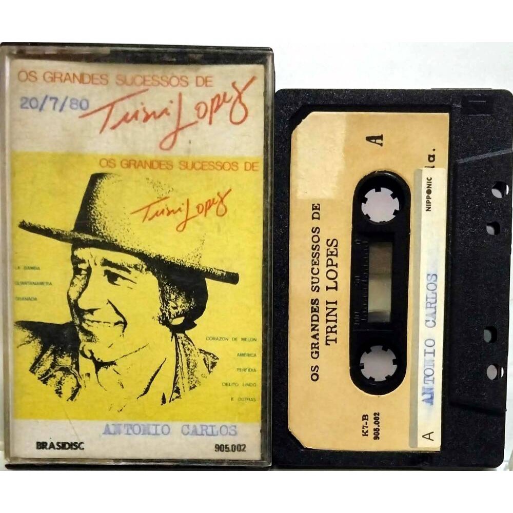 Fita K7 Os Grandes Sucessos de Trini Lopez | Shopee Brasil