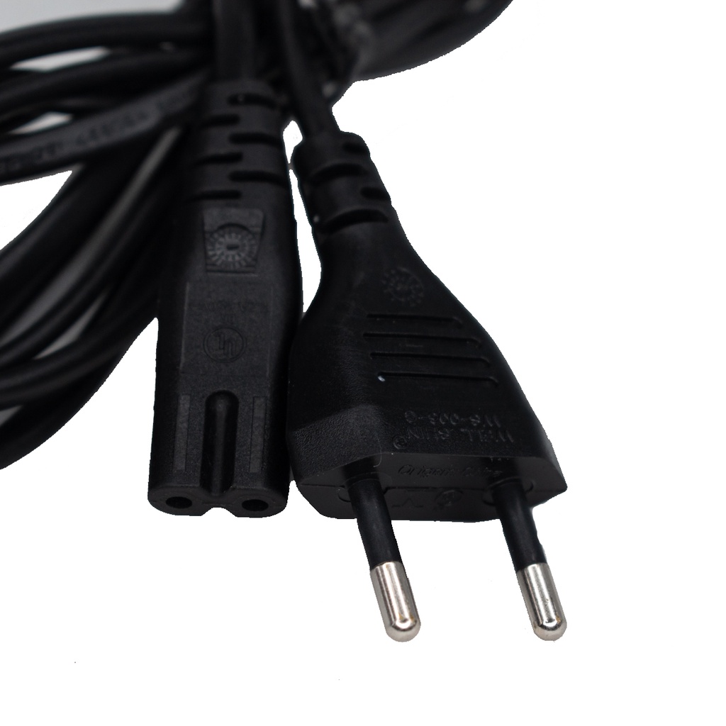 Cabo de Força Bipolar Fonte Carregador | Shopee Brasil