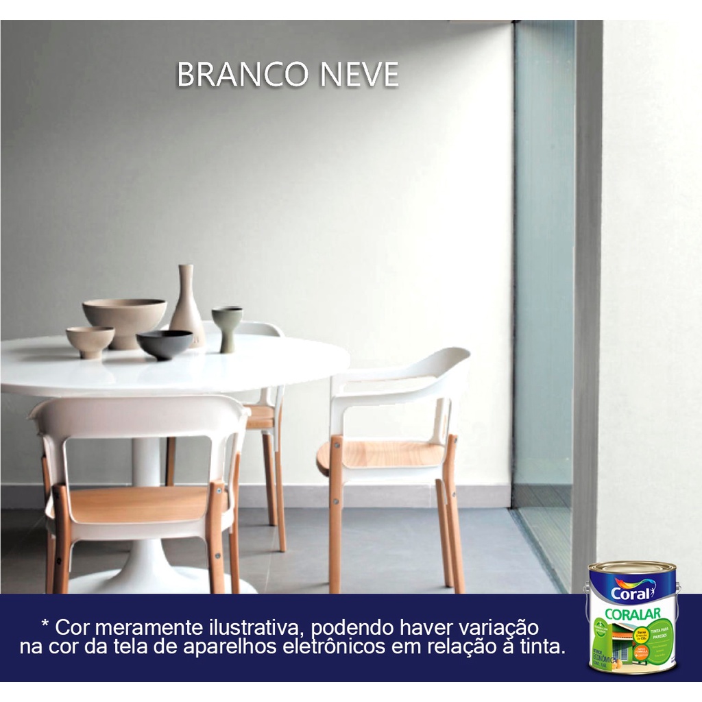 Tinta Coralar/Paredex Anti Mofo Acrica Parede 3,6 Litros Cores Branco ...