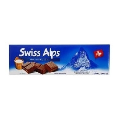 Chocolate Ao Leite Swiss Alps White Pacote 300g | Shopee Brasil