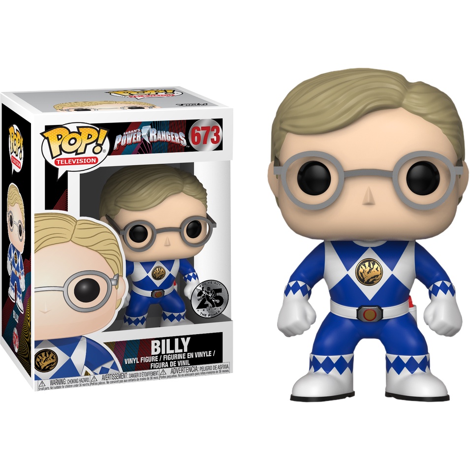 Funko Pop Power Rangers Ranger Azul Blue Billy 673 | Shopee Brasil