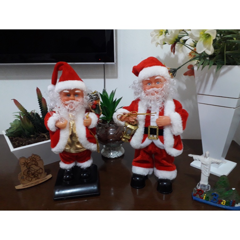 PAPAI NOEL MUSICAL COM LUZ A PILHA - RIO MASTER | Shopee Brasil
