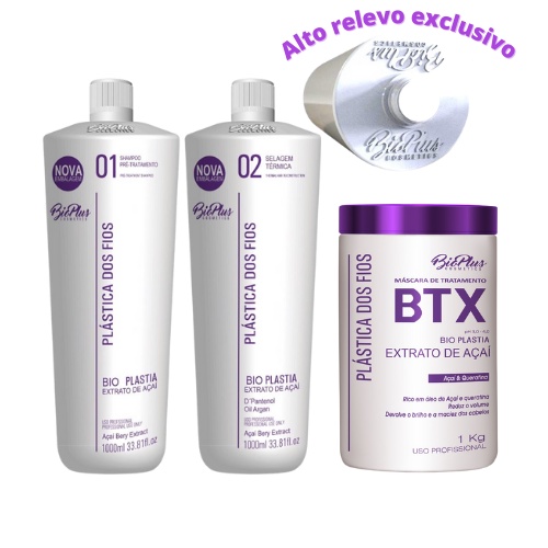 Kit Progressiva Plastica Dos Fios Shampoo + Ativo + Btox | Shopee Brasil