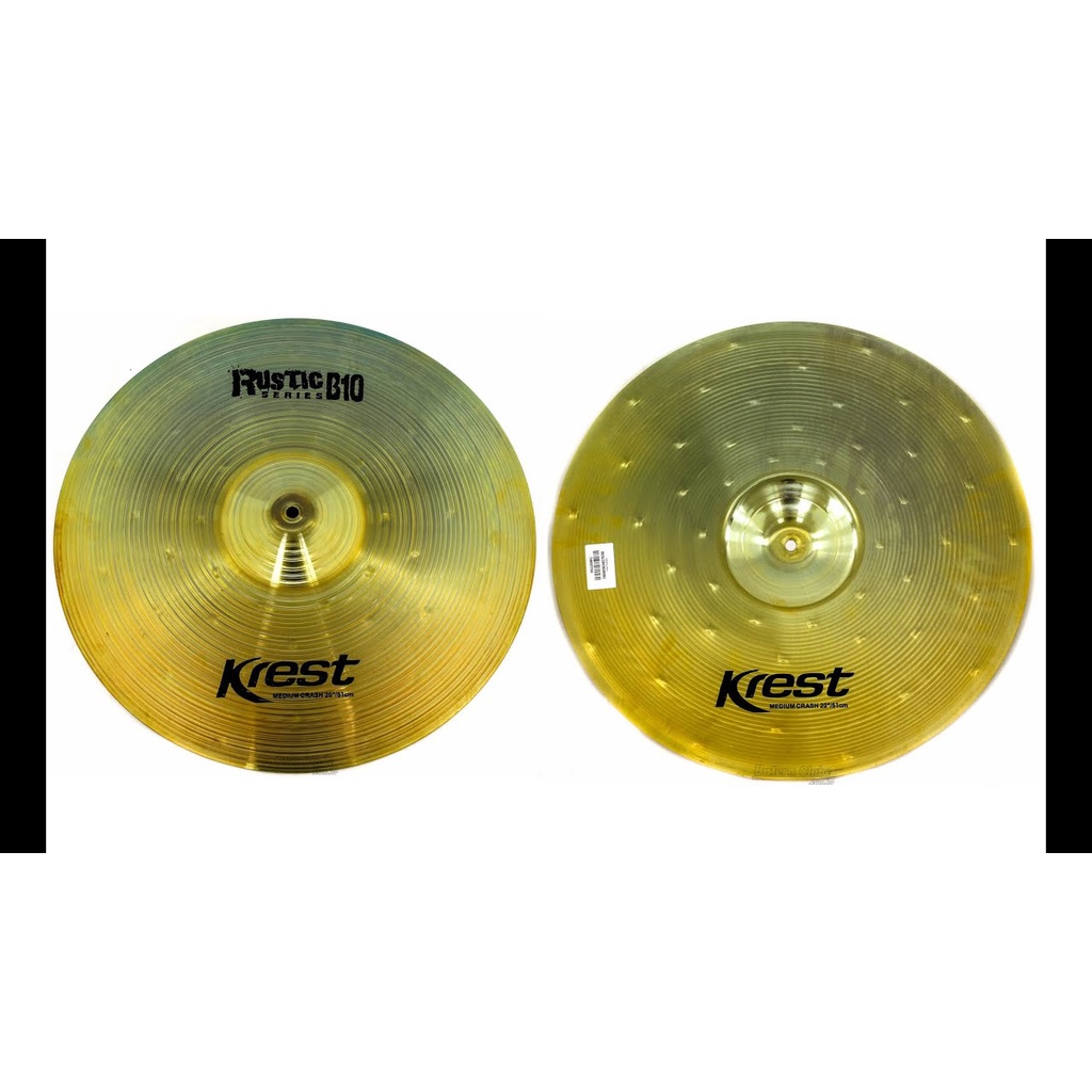 Prato Bateria Medium Crash 20 Pol Bronze B10 RU20MC Rustic Krest ...