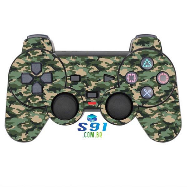 Adesivo PS2 Controle Playstation Skin Pelicula Protetora Camo Green ...
