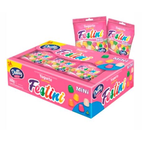 Festini | Mini Goma sabor Yogurte Display com 24 unidades de 15g ...
