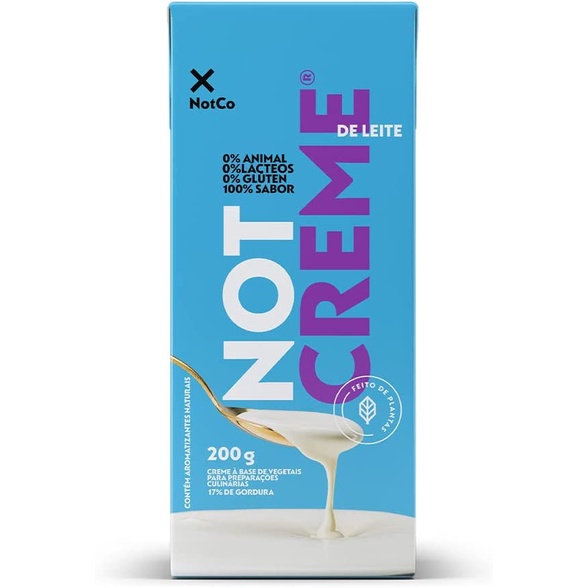 Creme de leite NotCreme Not Milk 200g | Shopee Brasil