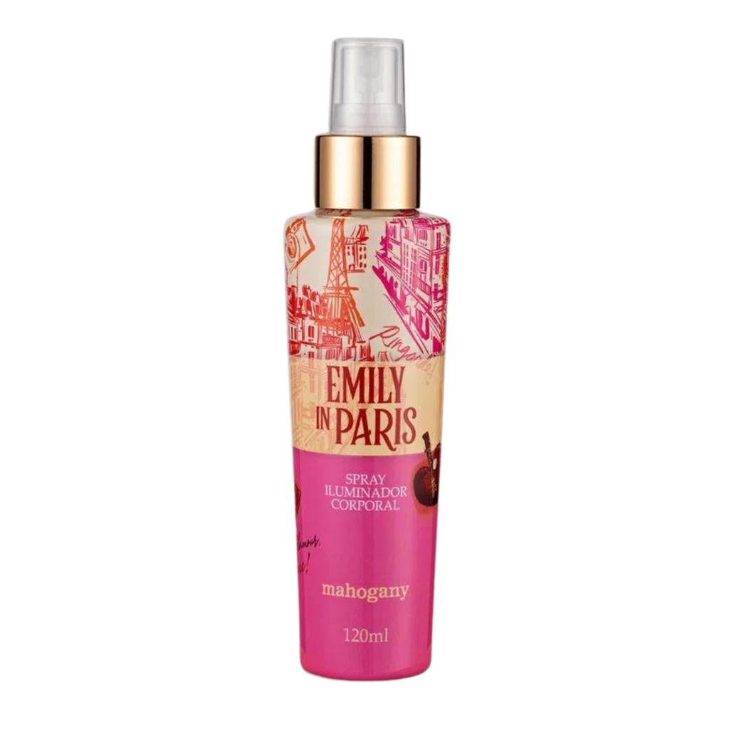Emily in Paris Spray Iluminador Corporal 120 ml Mahogany | Shopee Brasil