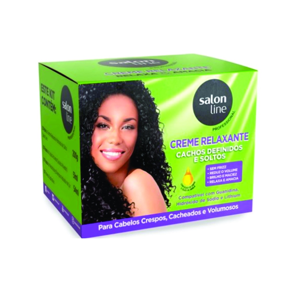 Creme Relaxante Capilar Salon Line Relax Cachos Definidos Soltos Caixa ...