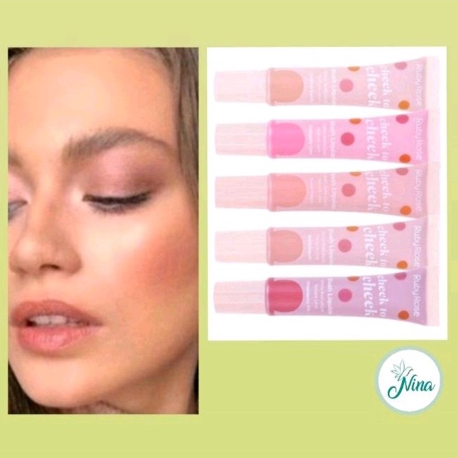 Blush Líquido Ruby Rose 15,5ml - Clique e veja como usar!! | Shopee Brasil
