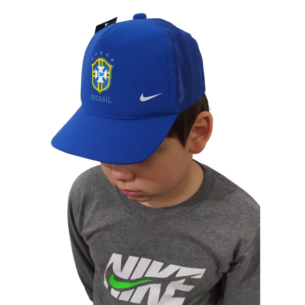 Boné infantil - Estampado - Aba curva - cap fechada | Shopee Brasil