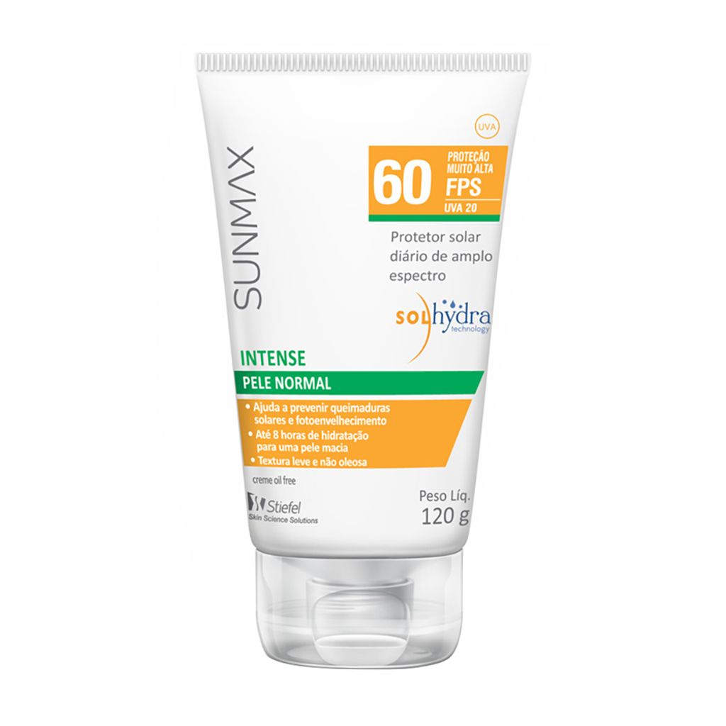 Protetor Solar Sunmax Intense FPS 60 Creme Oil Free com 120g | Shopee ...
