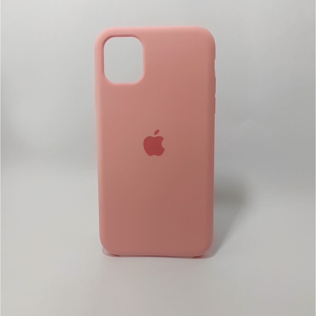 Capa Case Aberta Iphone 11 Silicone Emborrachado Rosa Bebê | Shopee Brasil