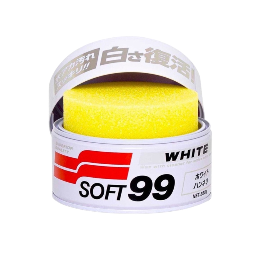 Cera Carnaúba Para Carros Brancos WHITE CLEANER 350g Soft99 - SOFT 99 ...