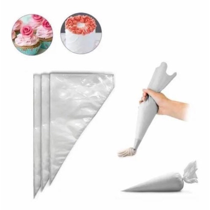 100pçs ou 50pcs Saco De Confeitar Descartável Confeiteiro Cobertura ...