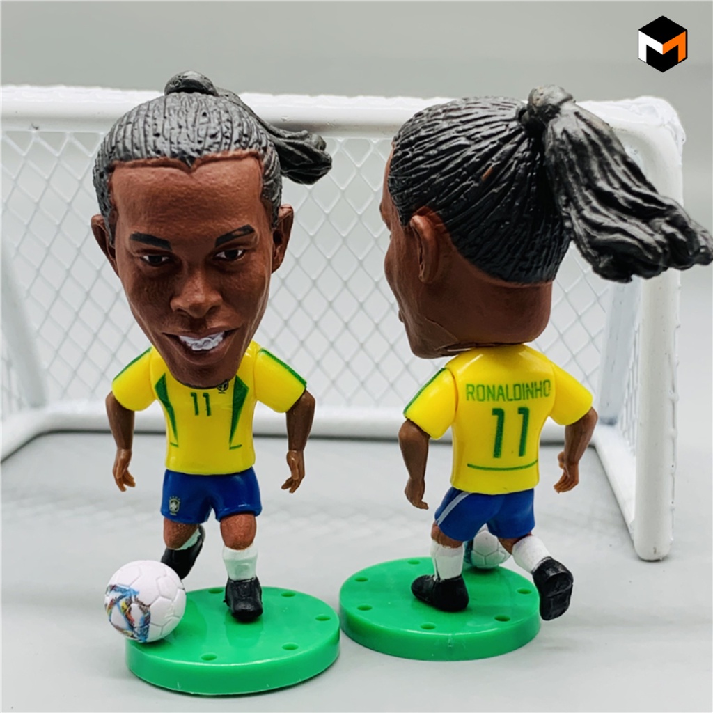 Combo Ronaldo e Ronaldinho Mini Craque - 2 Bonecos em Miniatura R9 e ...