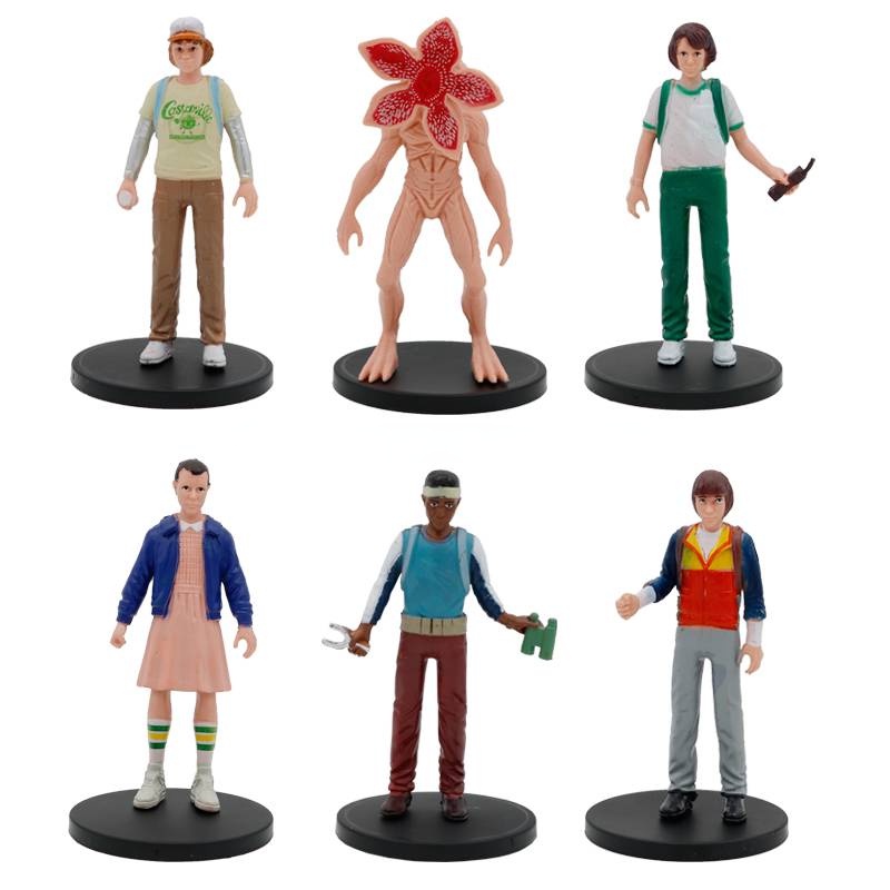 6pcs Stranger Things Demogorgon 11 eleven Dustin action figure boneco ...