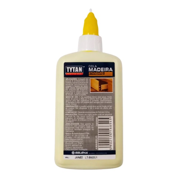 Cola para Madeira MDF Standard Amarela 250g Tytan 40037 | Shopee Brasil