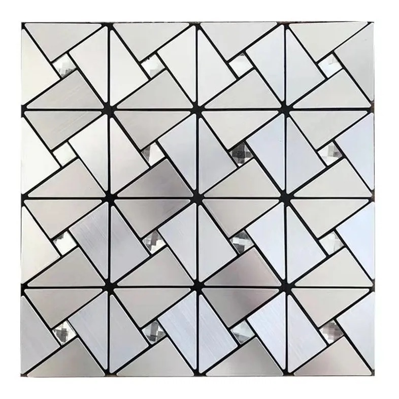 KIT DE 5 UNIDADES Pastilha de parede auto adesivas De Vidro Decorativa ...