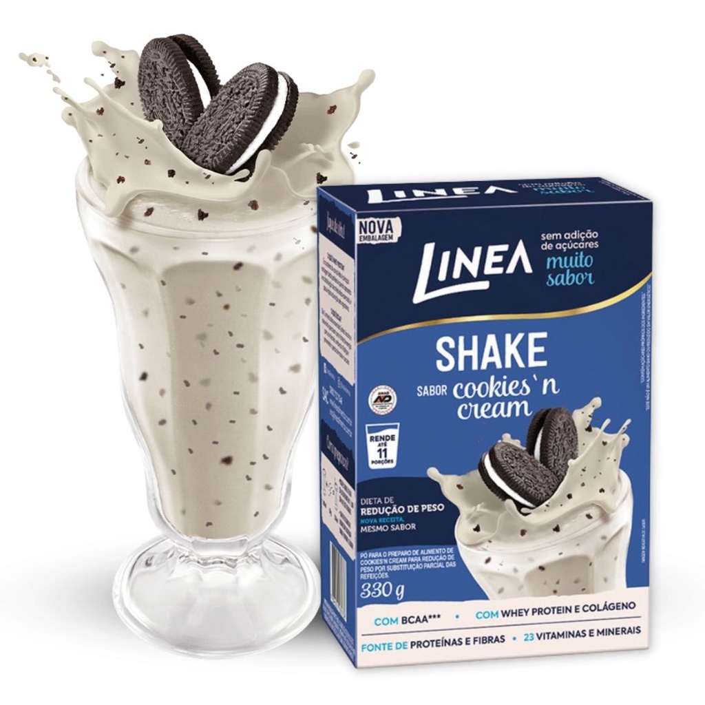 Shake Redutor de Peso Linea com BCAA / Whey Protein e Colágeno Sabor ...
