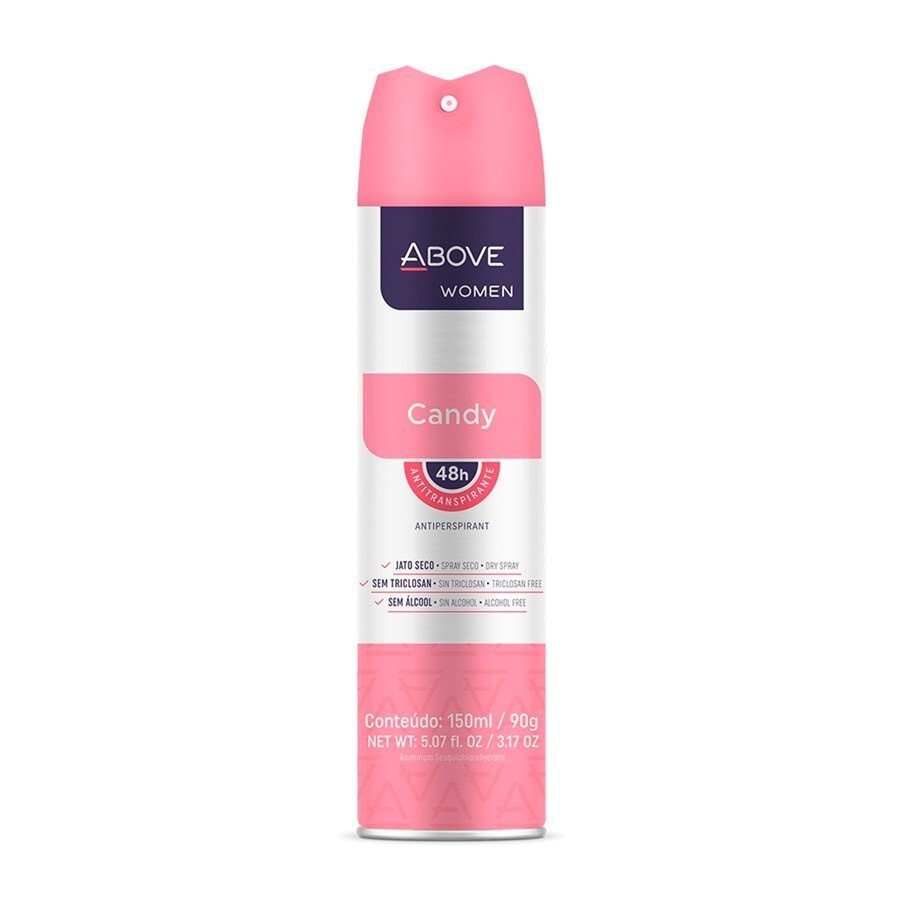 Desodorante Aerosol Antitranspirante Above Feminino Candy 150mL ...