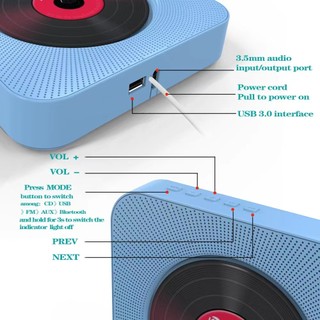 CD Player Com Bluetoothwith Controle Remoto , Rádio FM HiFi Alto ...